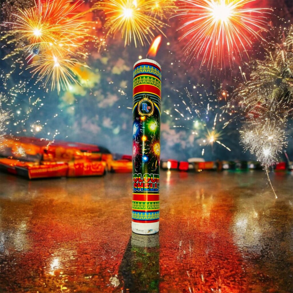 Yellow Display Shell 3" / ෂෙල් - Surain Fireworks